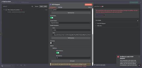 Error In API Call Using The Request Node In N N But It Works In Postman Questions N N