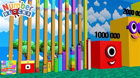 Numberblocks NEW Comparison Step Squad 1 To 1369 Vs 300000000 BIGGEST MILLION YouTube