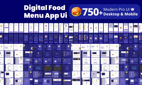 Digital Food Menu App Modern Pro Ui Desktop And Mobile Free Demo Figma