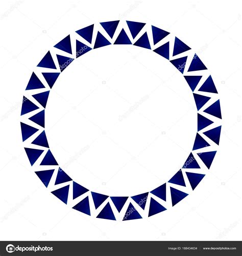 Decorative Triangle Circle Frame Stock Vector By ©flowersmile 188434634