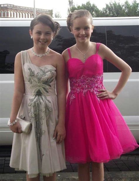 The Girl On The Leftis A Boy Teens In Party Dresses