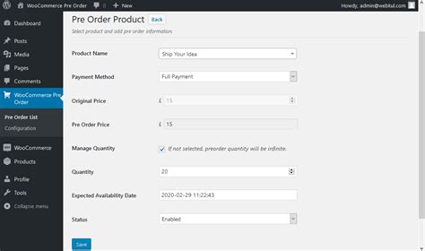 Wordpress Woocommerce Pre Order Plugin By Webkul Codecanyon