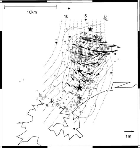 Slip Distribution Estimated By A Geodetic Inversion Technique Yabuki