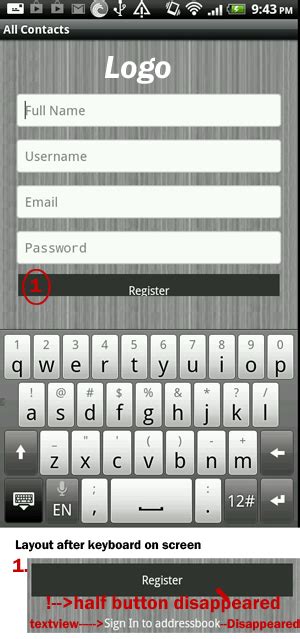 Android Layout Distorts On Keypad Display And On Landscape Screen