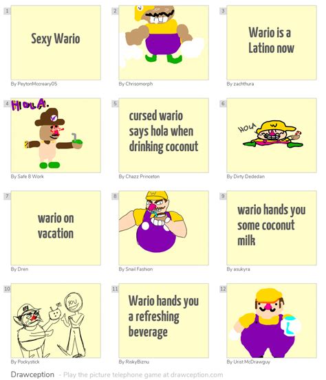 Sexy Wario Drawception