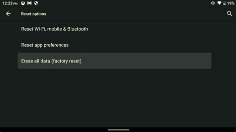 erase all data factory reset