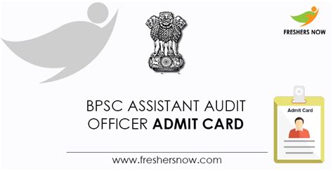 Bpsc Assistant Audit Officer Mains Admit Card Today