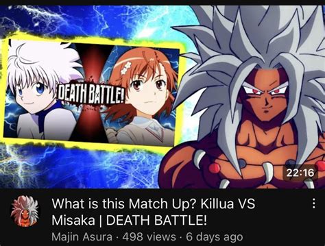 So I Watched This Guy Reacted To Misaka Vs Killua And I Want To Say