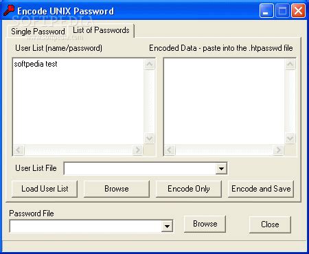 Encode UNIX Password Download Free Windows Softpedia