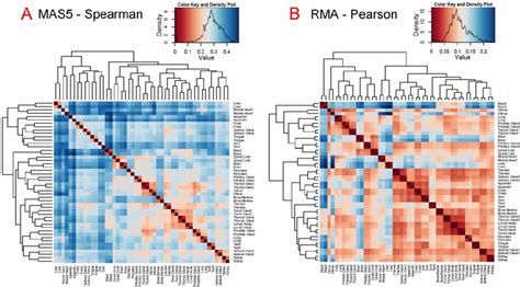 clustering of human tissue expression profiles heatmaps and clustering