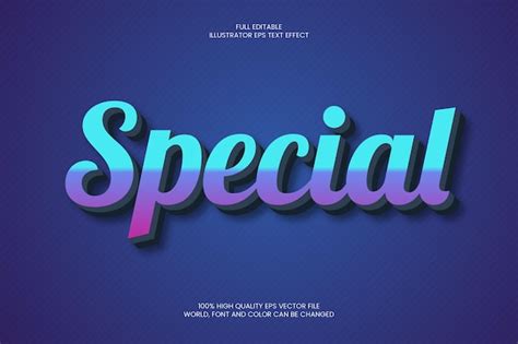 premium vector special text effect