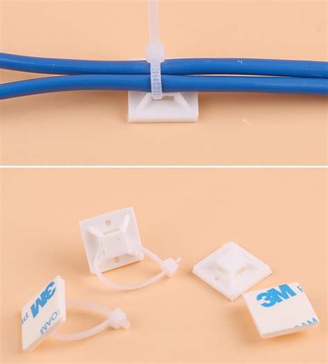 30x30cm 100pcs Cable Organizer Cable Holder Clip F Vicedeal