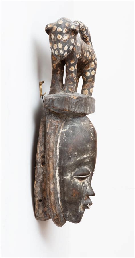 Unknown Maskbaule Ivory Coast Carved Wood Wall Sculpture For Sale
