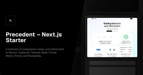 Precedent Nextjs Starter Vercel