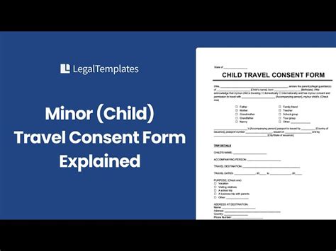 Tsa Minor Travel Consent Form