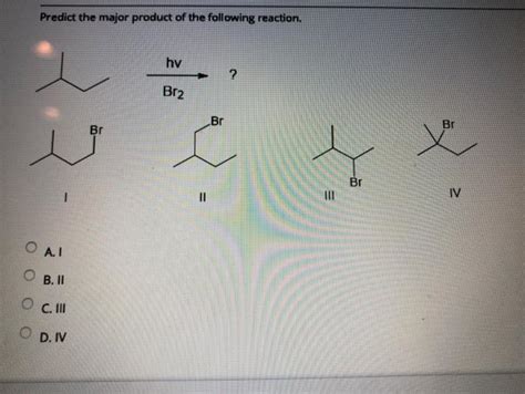 Solved Predict the major product of the following reaction. | Chegg.com