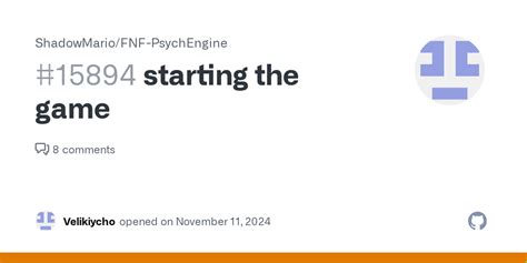 Starting The Game · Issue 15894 · Shadowmariofnf Psychengine · Github