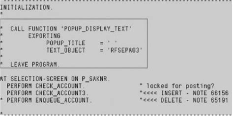 SAP ERROR LOG New General Ledger