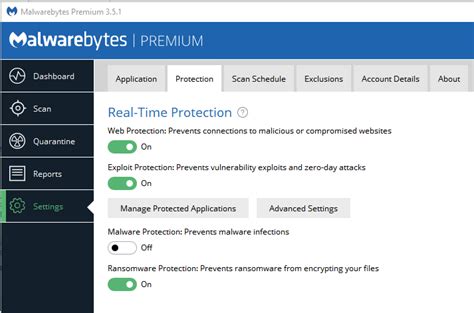Malware Protection Off And Greyed Out Malwarebytes 3 Support Forum