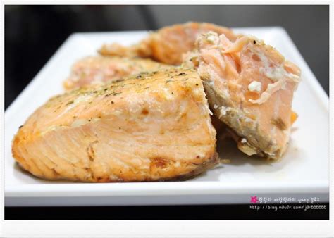 에어프라이어요리 간단 연어 스테이크