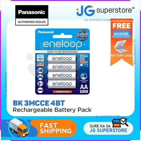 Panasonic`iv Eneloop We F Bk Um 3mcce Ek 4bt Uo Aa Ud Rechargeable Dd Battery Pack Of 4 White