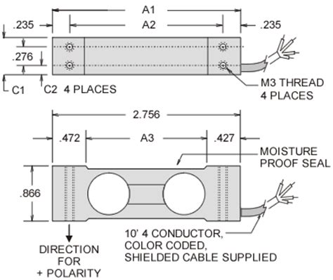 LSP Series Low Capacity Single Point Bending Beam Load Cells