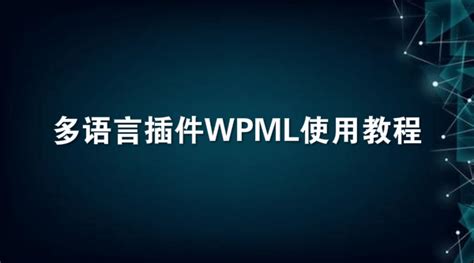 Wordpress多语言插件：wpml插件使用教程，最佳的多语言建站方案 Csdn博客