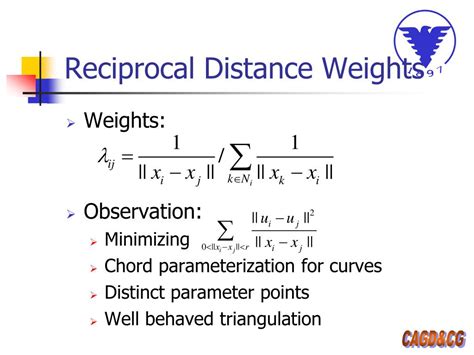 Ppt Meshless Parameterization And Surface Reconstruction Powerpoint