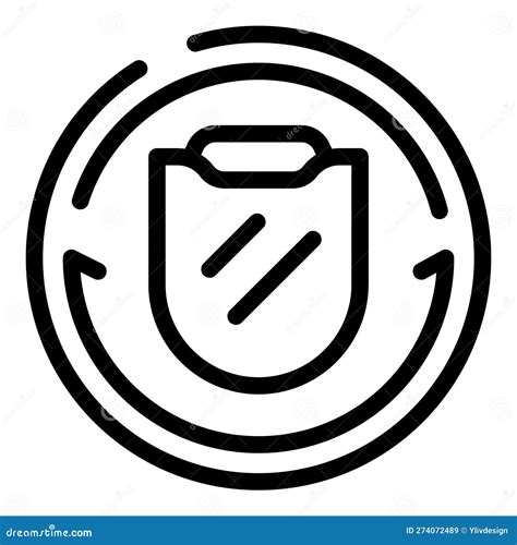 Lock Shield Icon Outline Vector Safety Guard Stock Vector Illustration Of Line Access 274072489