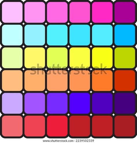 Color Pallet Colorful Background Design Wallpaper Stock Vector Royalty
