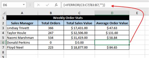 Excel Iferror Function How To Use