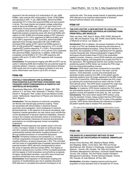 Pdf The Basis Of A Wavefront Method To Map Ventricular Tachycardia In