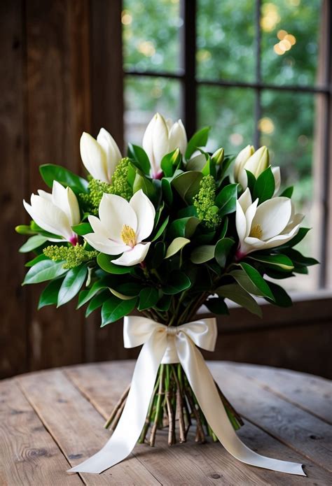 15 Magnolia Wedding Bouquet Ideas To Inspire Your Special Day