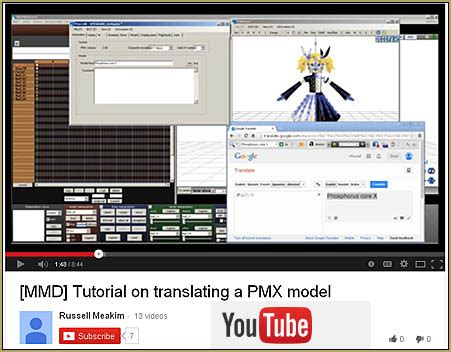 Translate PMX Models To English Using A PMX Editor