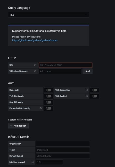Integration With InfluxDB InfluxQL Error BadRequest Grafana Cloud Grafana Labs Community
