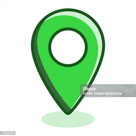 지도 녹색 포인터 아이콘입니다 항행 위치 그래픽 및 웹 디자인 컬렉션 로고 벡터 일러스트레이션을 위한 Gps 요소 기호 템플릿입니다 아이콘 위치 핀 Gps 감시에 대한 스톡