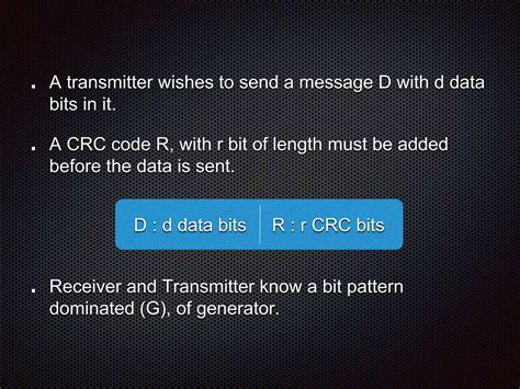 Error Detection In Data Communication System Pptx