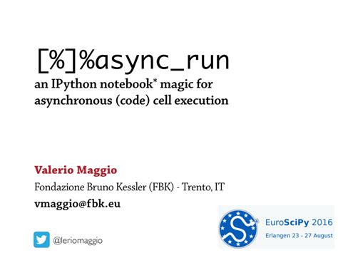 Asyncrun An Ipython Notebook Extension For Asynchronous Cell