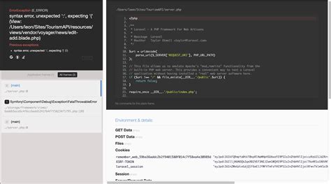Syntax Error Unexpected Expecting BUG Issue