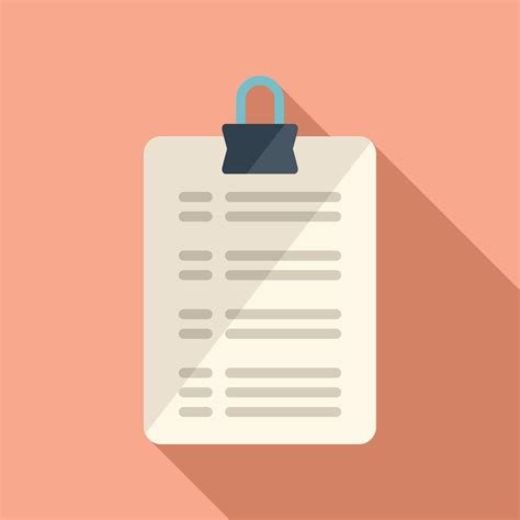 Paper Report Icon Flat Vector Business Document 15158176 Vector Art At