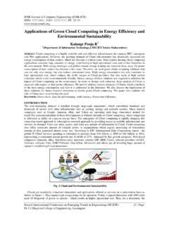 Applications Of Green Cloud Computing In Energy Efficiency Applications Of Green Cloud