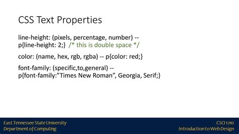 More Html Tags And Attributes Intro To Css Ppt Download