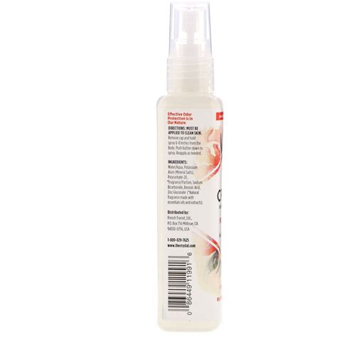 Crystal Body Deodorant, Mineral Deodorant Spray, Pomegranate, 4 fl oz ...