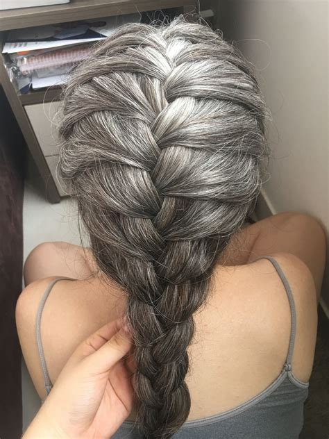 I Lobe May Long Gray Hair Grey Hair Braids Long Hair Styles Long