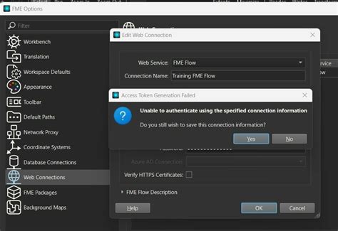 Issue Performing This Fme Flow Connection Dialog Opens And He Fills