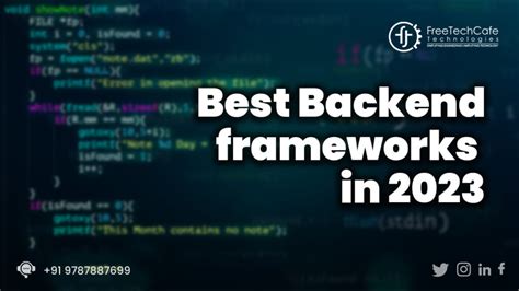 Best Backend Frameworks Revolutionizing In And Beyond FreeTechCafe Technologies