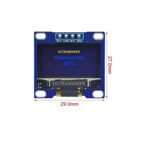 Display Oled LCD Polega Ssd I C Azul E Amarelo Para Arduino Pic Esp Shopee Brasil