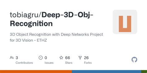 Github Tobiagrudeep 3d Obj Recognition 3d Object Recognition With Deep Networks Project For