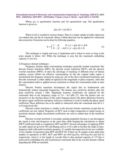 Digital Audio Watermarking Applications Pdf