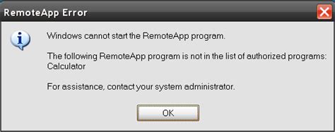 Windows 2008 R2rds Remoteapp Program Is Not In The List Of